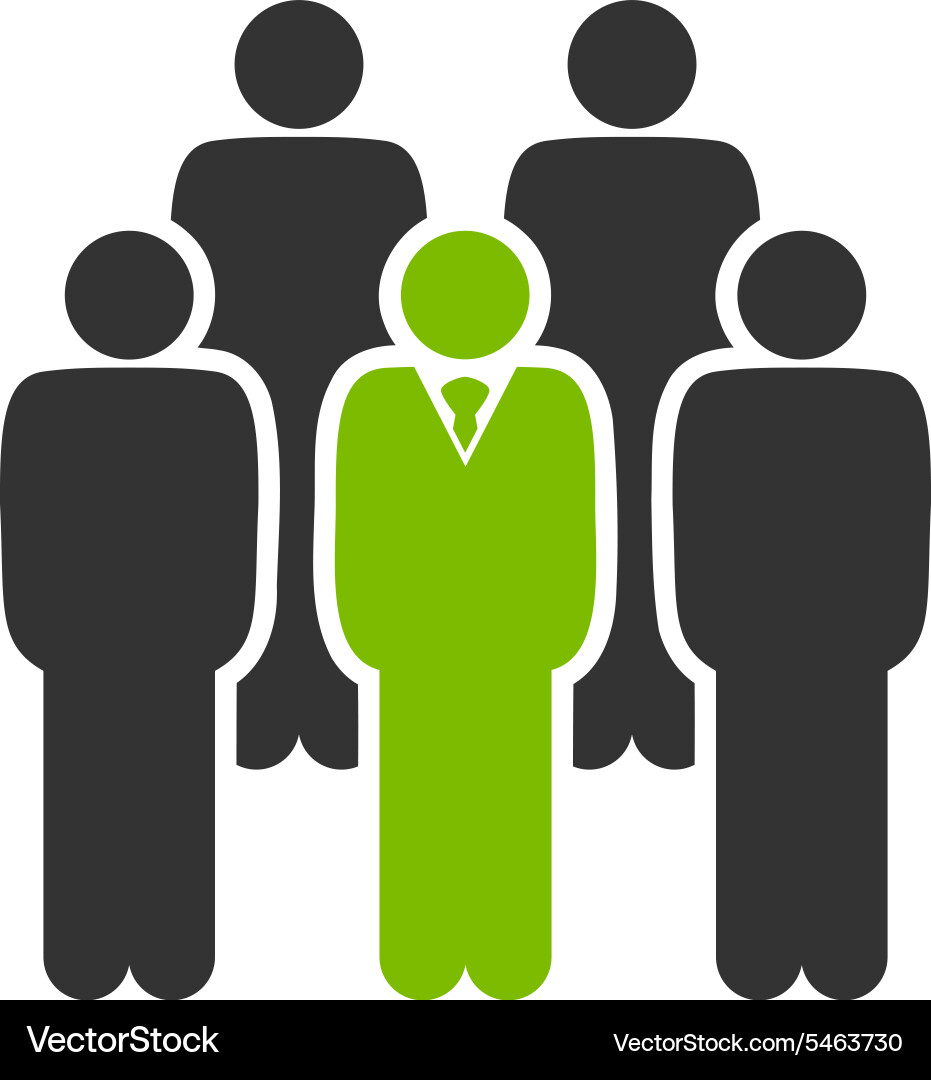 Staff icon from business bicolor set Royalty Free Vector