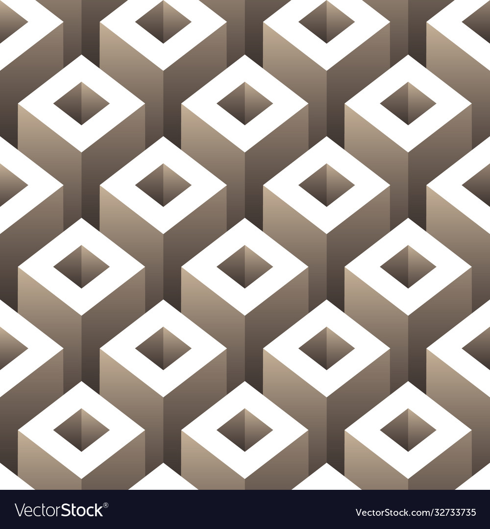 Abstract 3d seamless pattern Royalty Free Vector Image