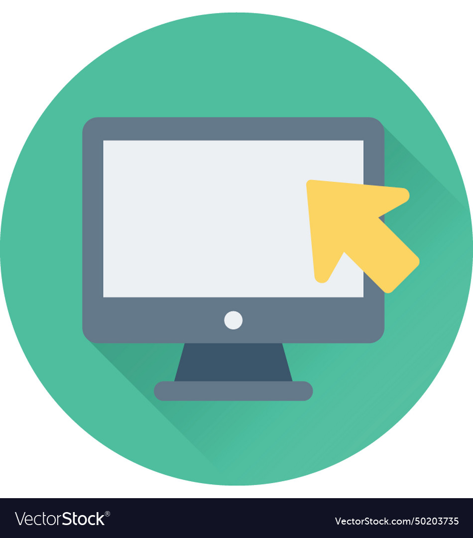 Click icon Royalty Free Vector Image - VectorStock