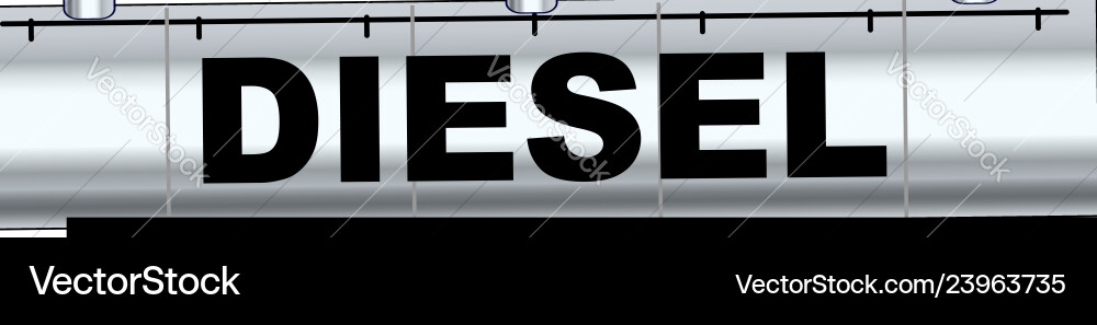Diesel tanker truck Royalty Free Vector Image - VectorStock