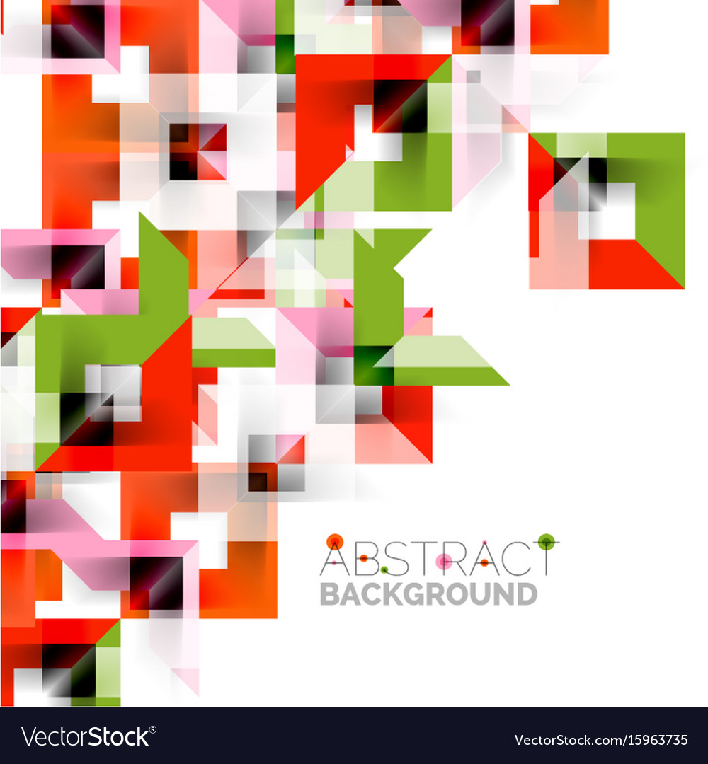 Modern square geometric pattern design on white Vector Image