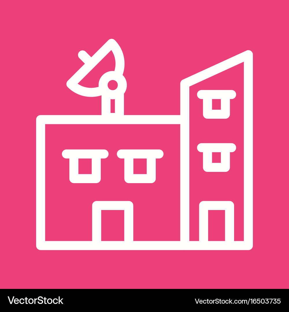 News station i Royalty Free Vector Image - VectorStock