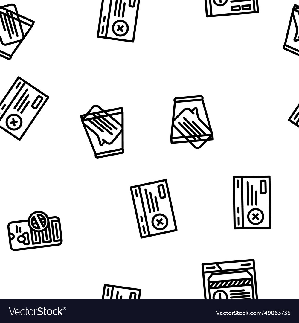 Reject deny document cancel seamless Royalty Free Vector Reject deny document cancel seamless Royalty Free Vector