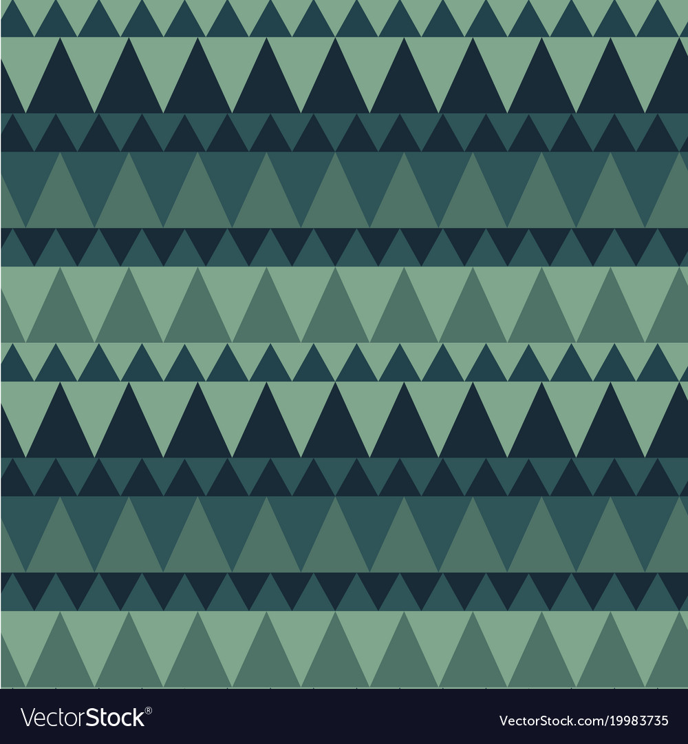 Triangular forest mountain seamless pattern Vector Image