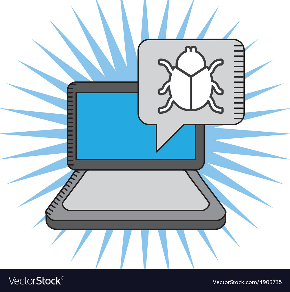 Virus computer Royalty Free Vector Image - VectorStock