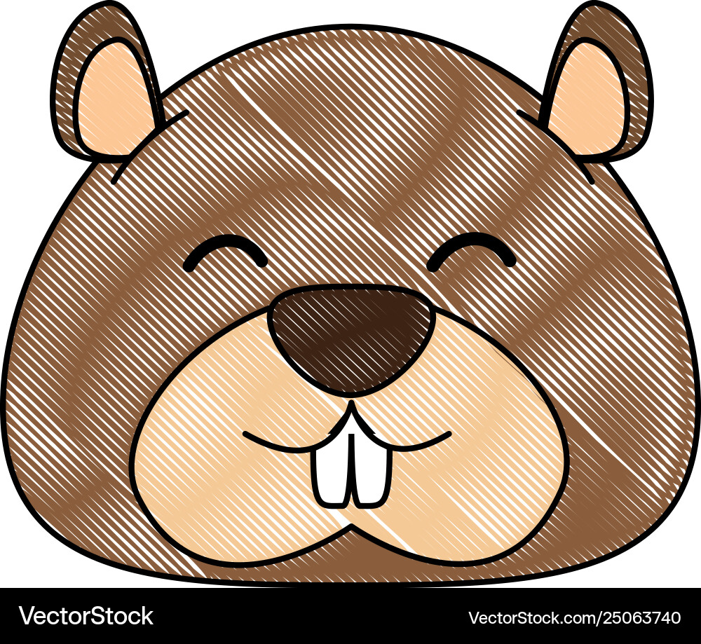 Cute canadian marmot icon Royalty Free Vector Image