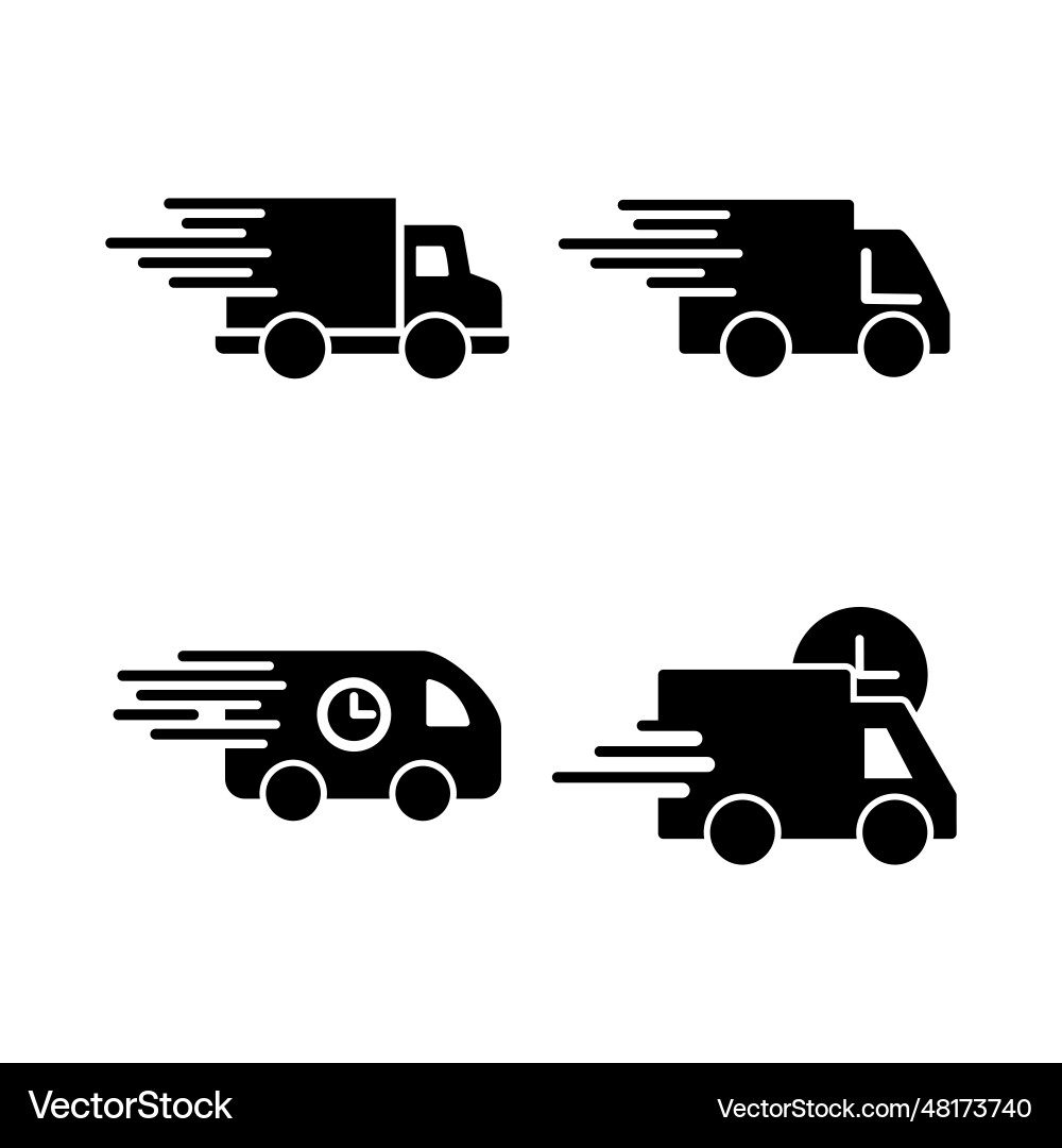 Delivery icon shipping fast delivery icon Vector Image