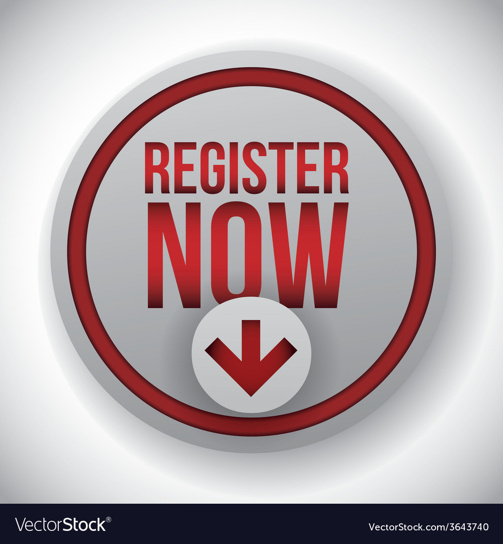 Register button design Royalty Free Vector Image
