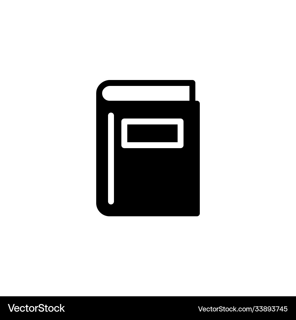Book journal report school and education icon Vector Image