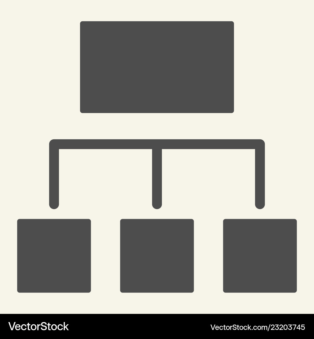 Chart solid icon infographic Royalty Free Vector Image