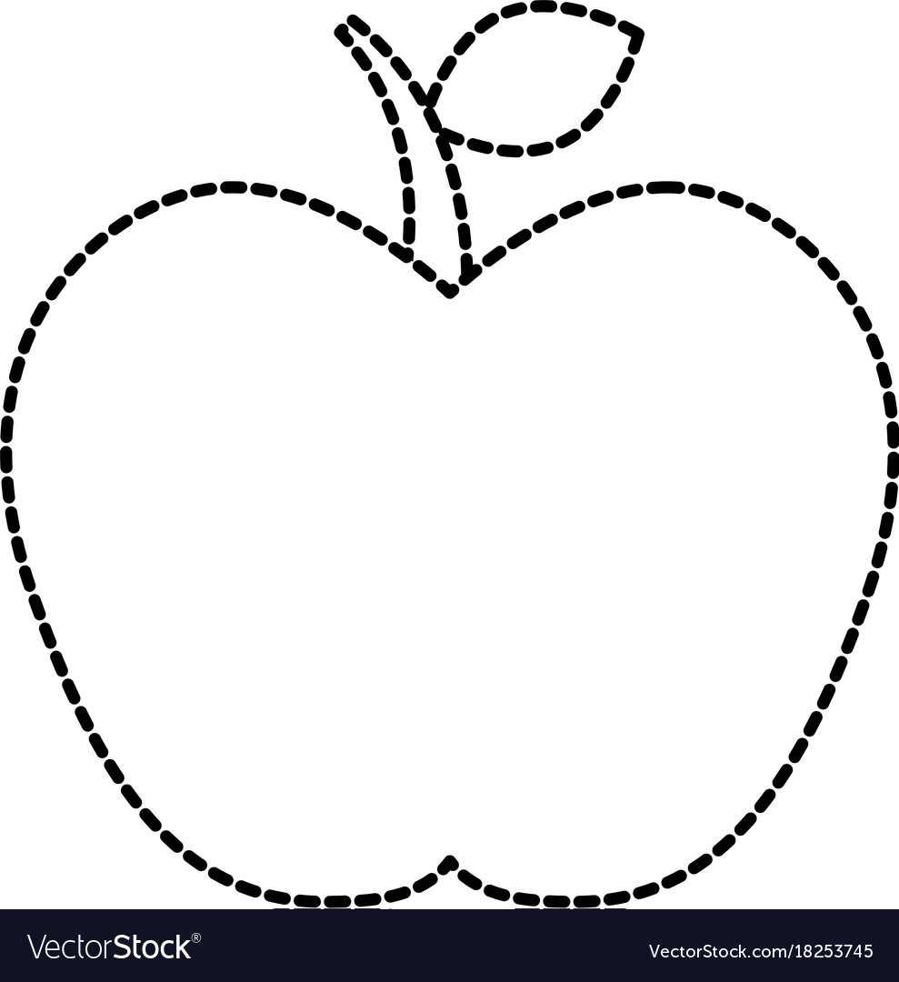 Fresh fruit apple food healthy menu Royalty Free Vector