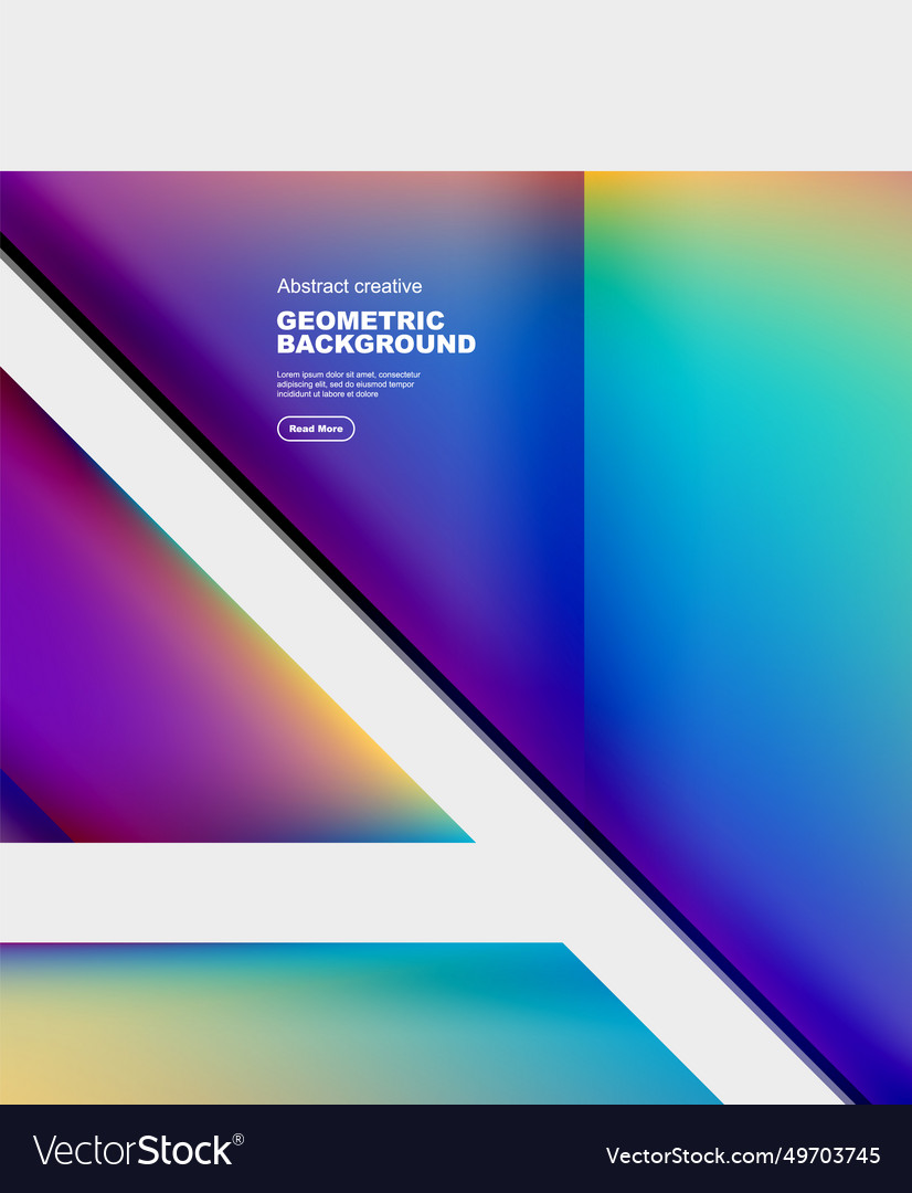 Gradient triangles abstract background Royalty Free Vector