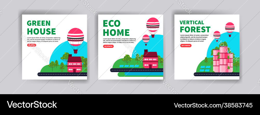 Green house eco-friendly vertical forest Vector Image