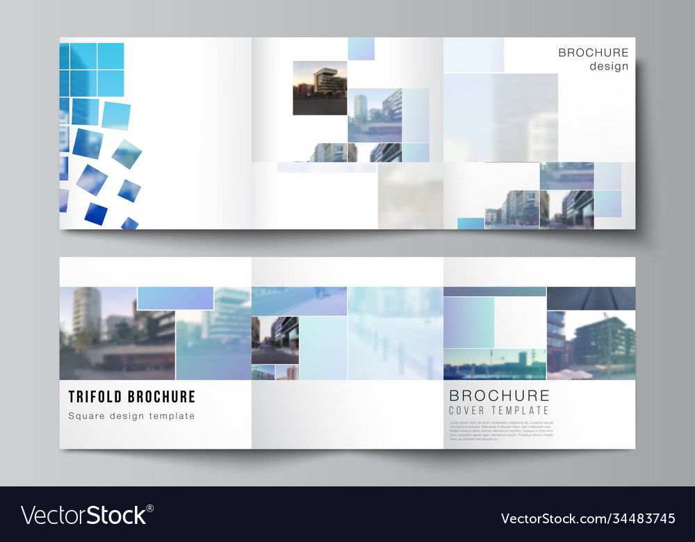 Layout square format covers templates Royalty Free Vector