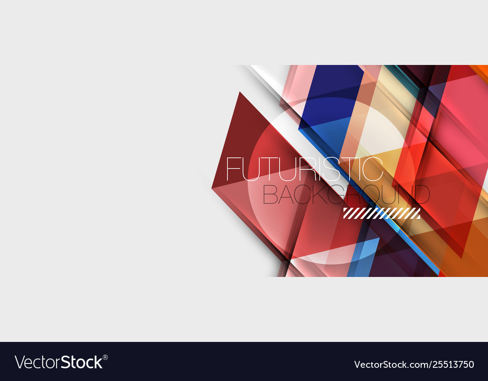 Abstract geometric background modern overlapping Vector Image