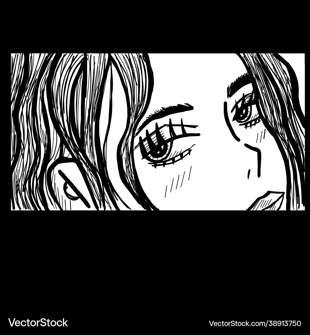 Anime manga design Royalty Free Vector Image - VectorStock