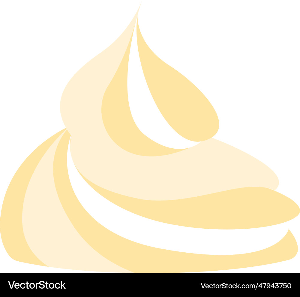 Cream sweet pastry Royalty Free Vector Image - VectorStock