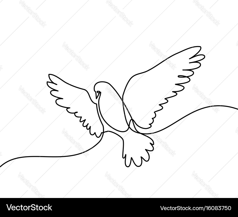 Flying pigeon logo Royalty Free Vector Image - VectorStock