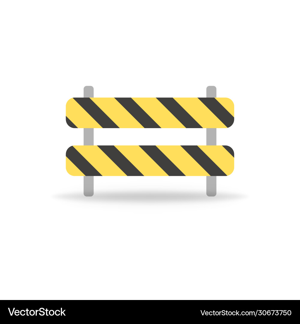 Road sign stop or closed warning alert end Vector Image