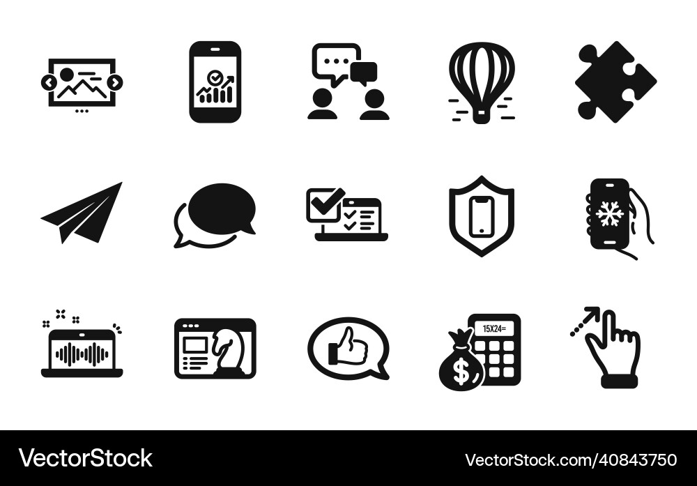 Set of feedback air balloon Royalty Free Vector Image