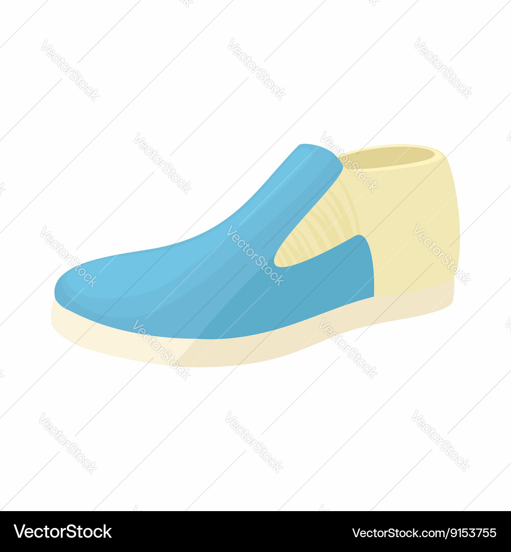 Blue man shoe icon cartoon style Royalty Free Vector Image