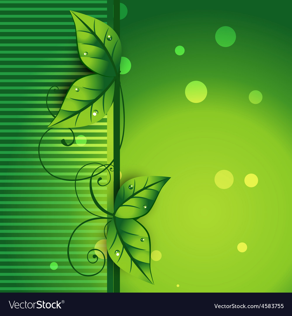Leaf background Royalty Free Vector Image - VectorStock