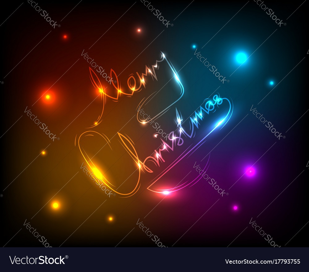 Merry christmas neon glowing text black background Merry christmas neon glowing text black background