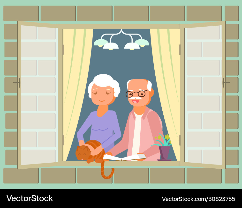 Stay home social distancing concept flat Vector Image