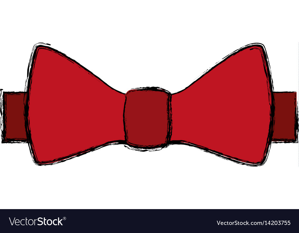 Vintage bow tie Royalty Free Vector Image - VectorStock