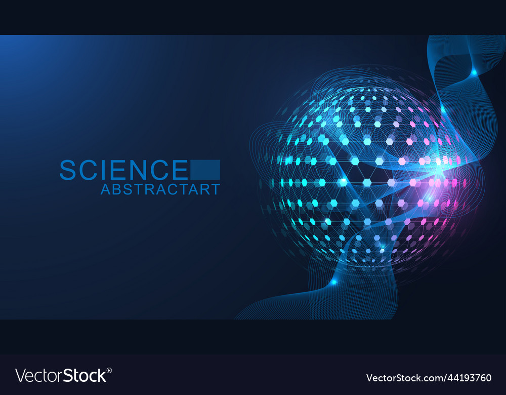 Quantum computing processing artificial Royalty Free Vector