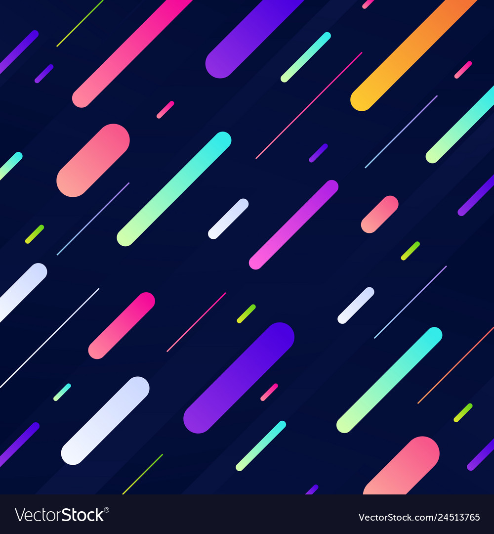 Abstract colorful dynamic geometric pattern Vector Image