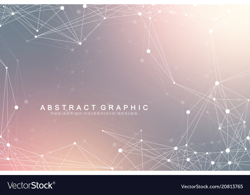 Big data visualization graphic abstract Royalty Free Vector