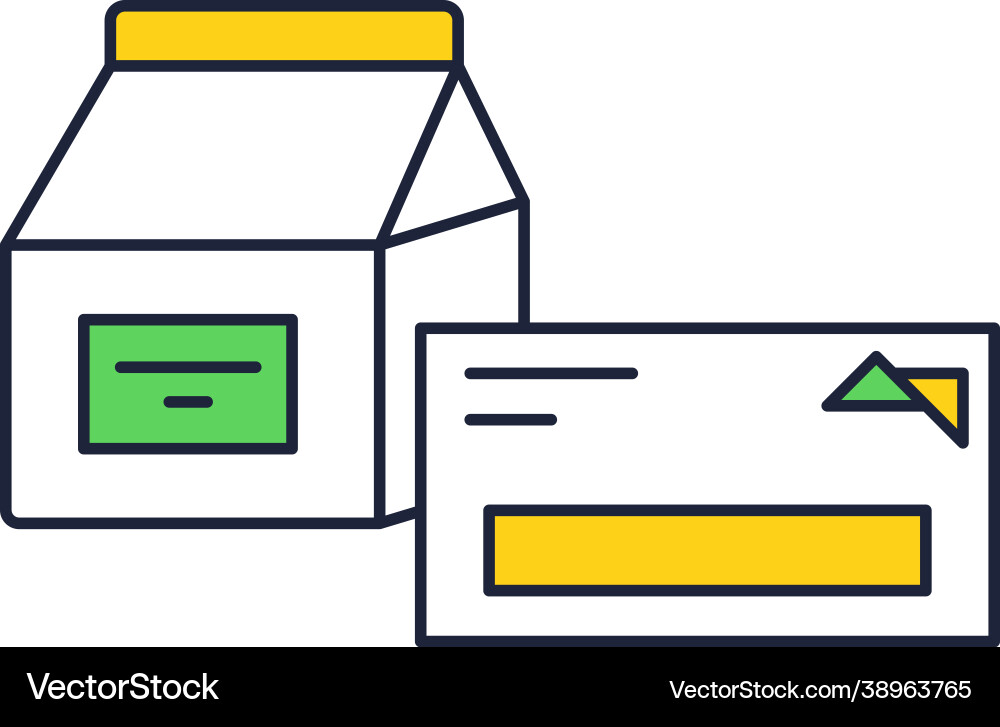 Brand design and branding flat icon Royalty Free Vector