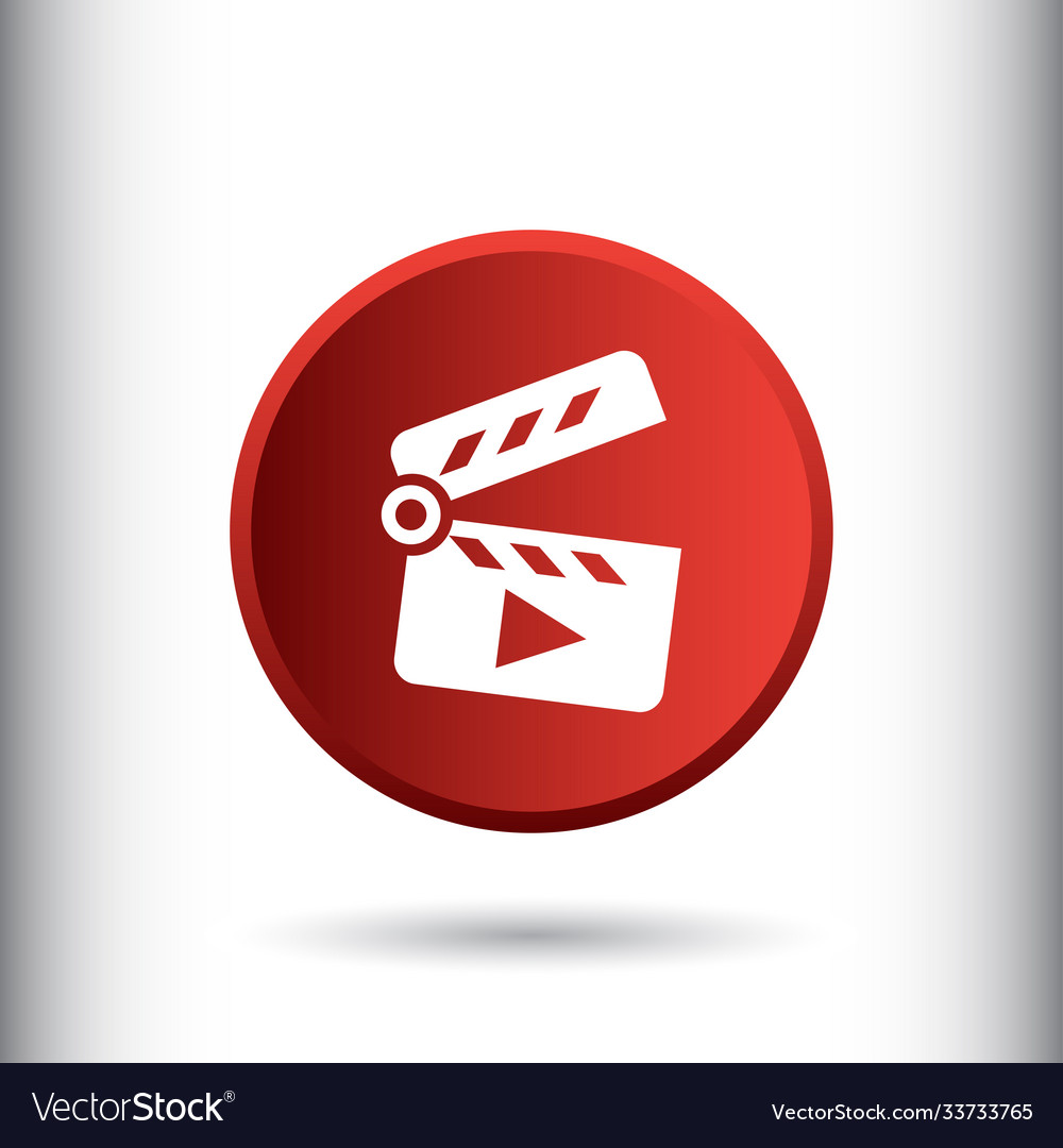Clapper icon Royalty Free Vector Image - VectorStock