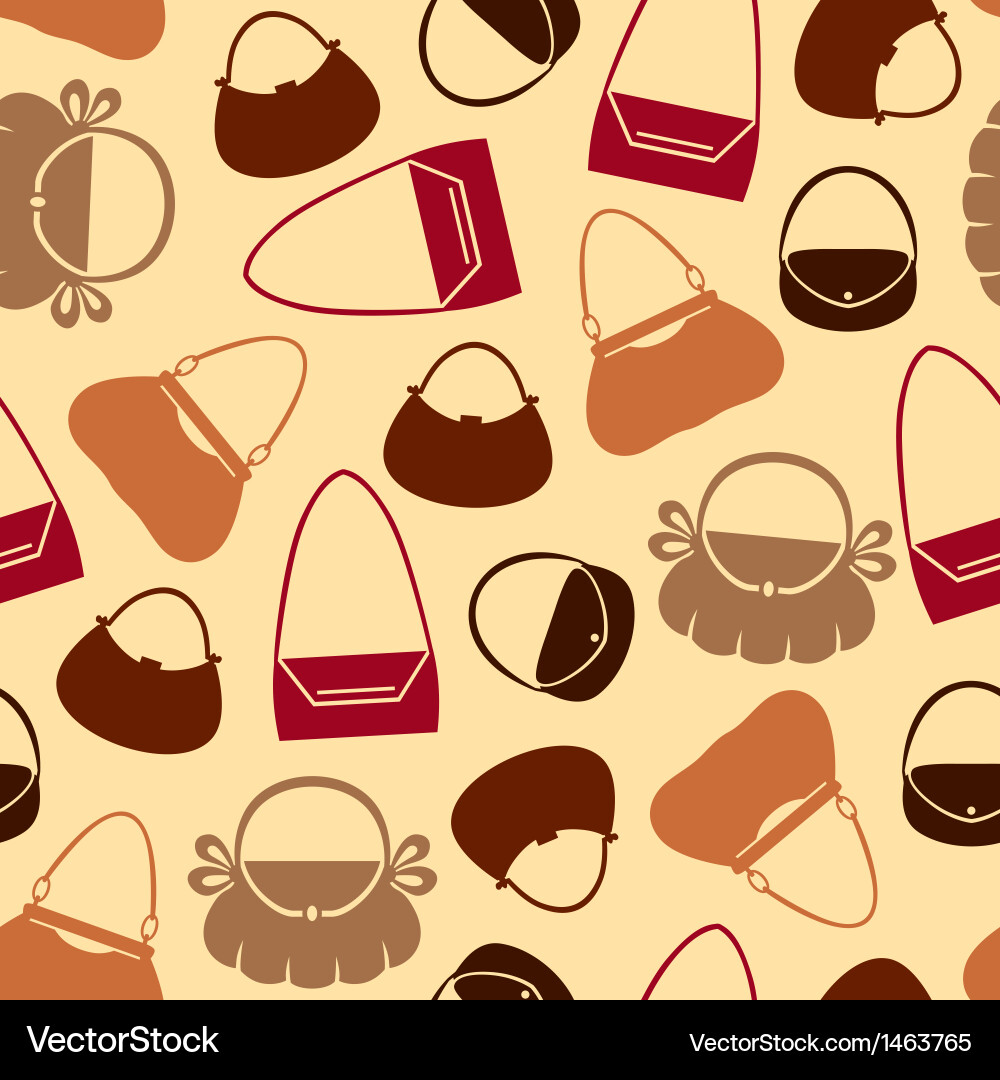 Handbag pattern color Royalty Free Vector Image
