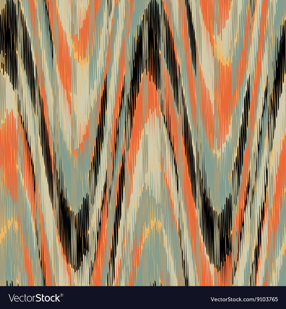 Ikat pattern Royalty Free Vector Image - VectorStock