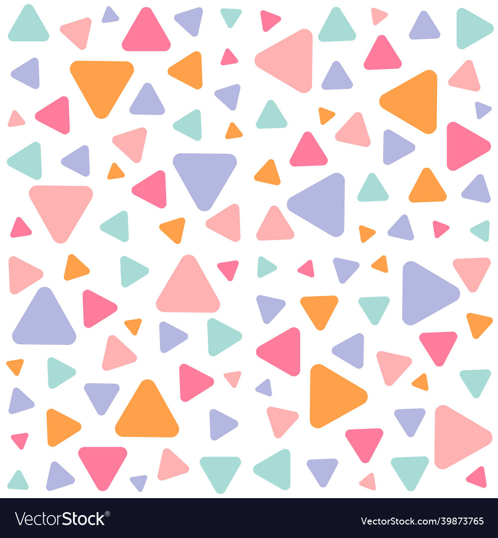 Seamless geometric pattern with triangles Vector Image