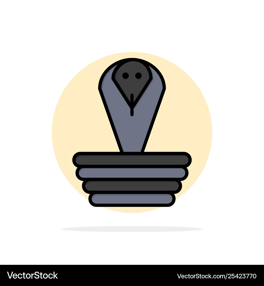 Animal cobra india king abstract circle Royalty Free Vector