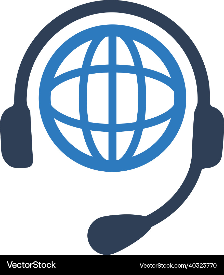 Business support icon Royalty Free Vector Image