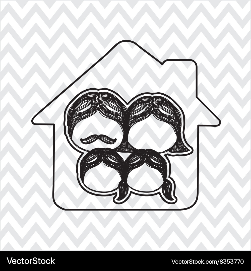 Family love design Royalty Free Vector Image - VectorStock