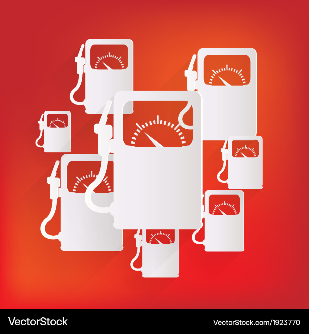 Gas fuel station icon Royalty Free Vector Image