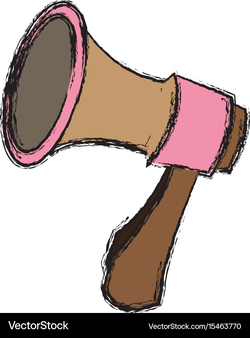 Megaphone loudspeaker alert announce icon Vector Image