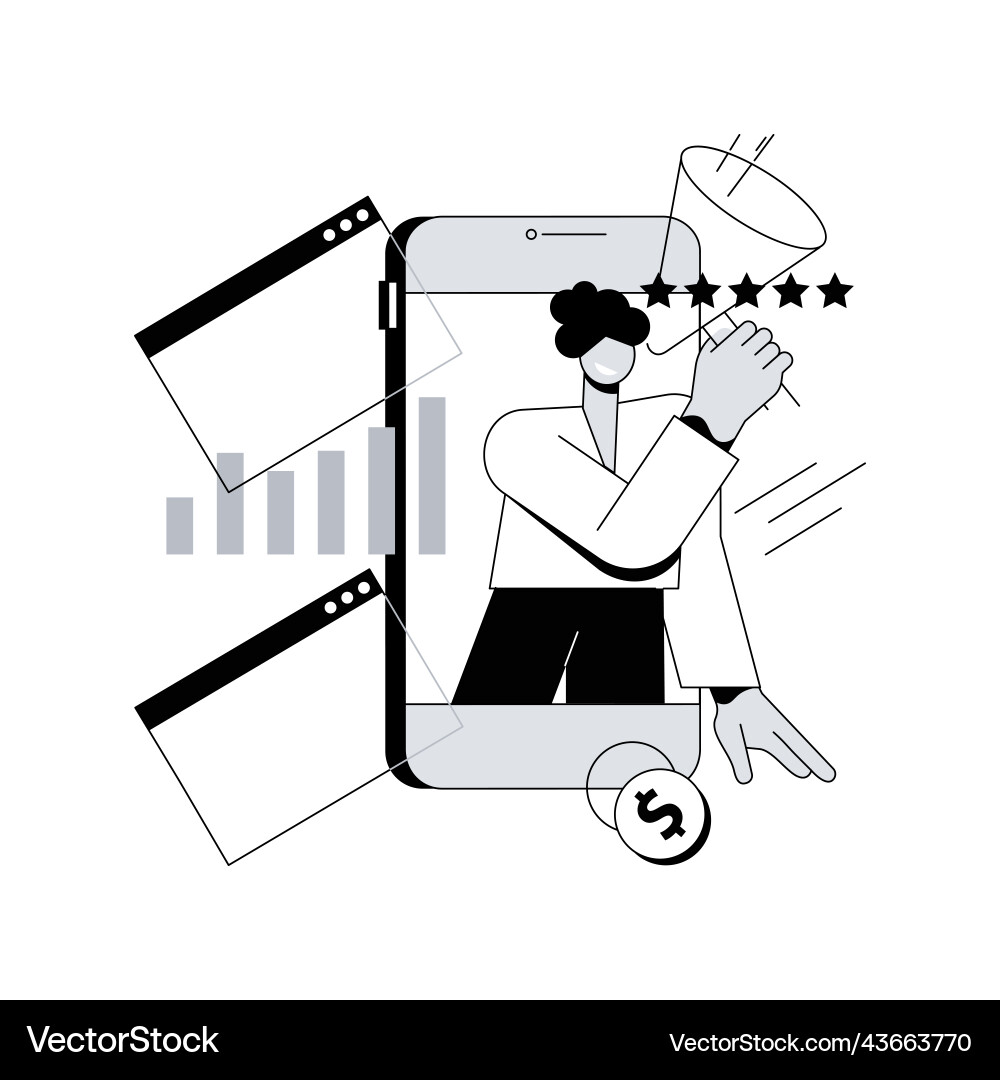 Promote your business abstract concept Royalty Free Vector