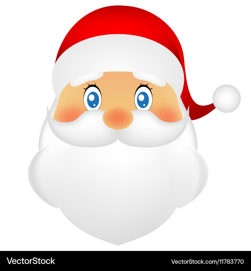 Santa claus on a white background Royalty Free Vector Image