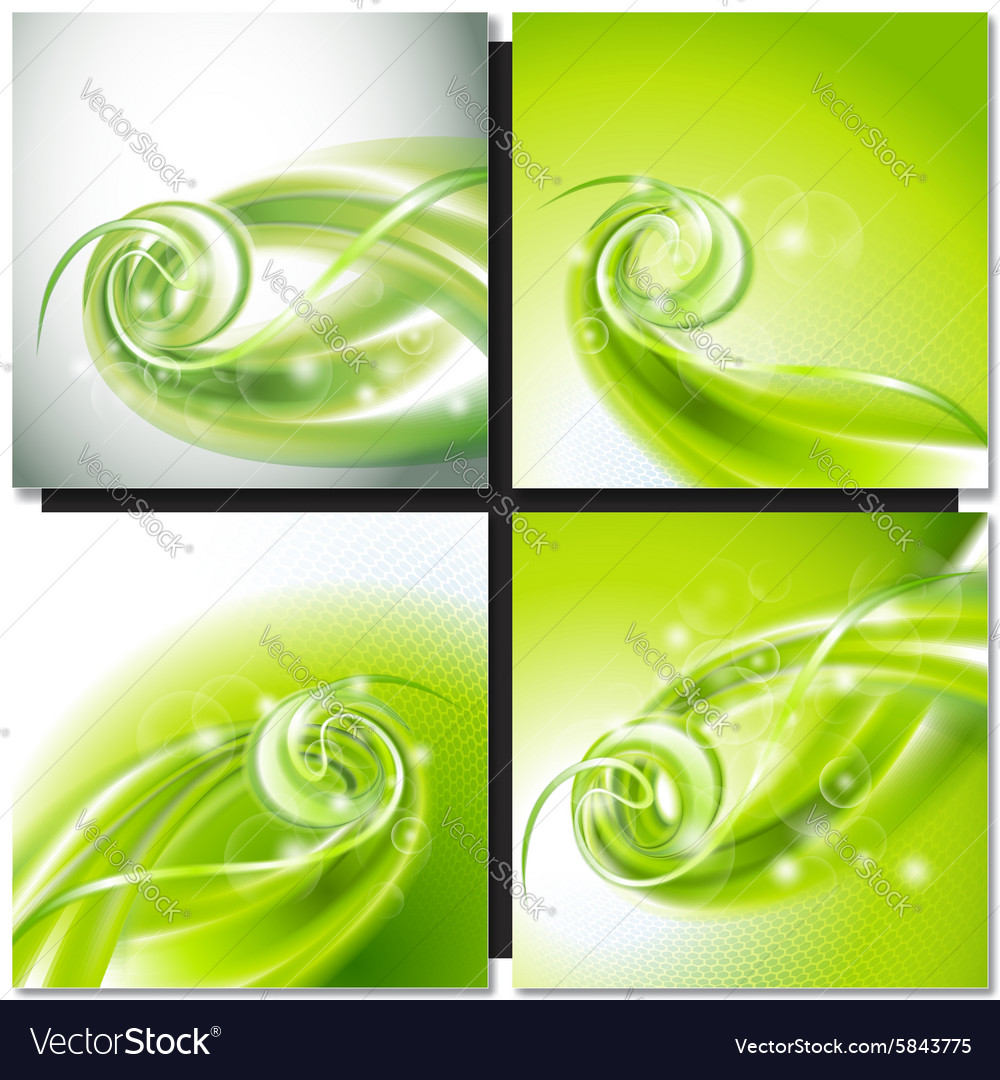 Abstract green swirl background Royalty Free Vector Image Abstract green swirl background Royalty Free Vector Image