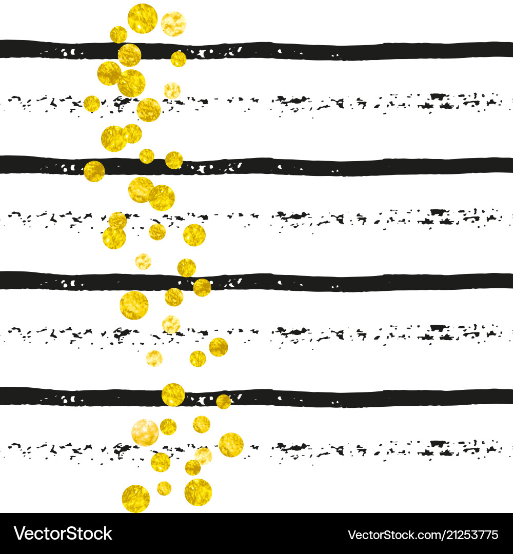 Gold glitter confetti with dots Royalty Free Vector Image