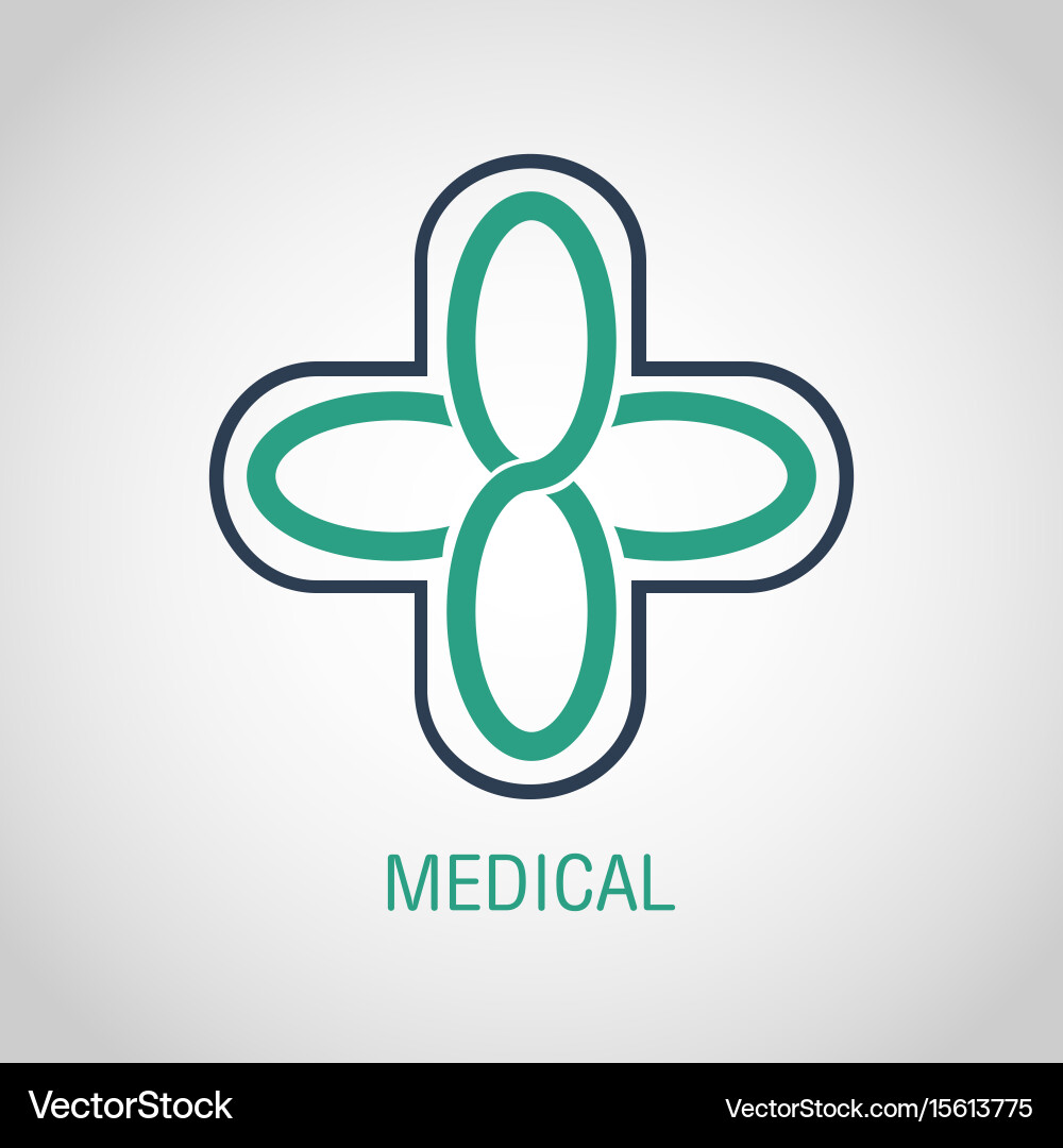 Medical logo icon design Royalty Free Vector Image