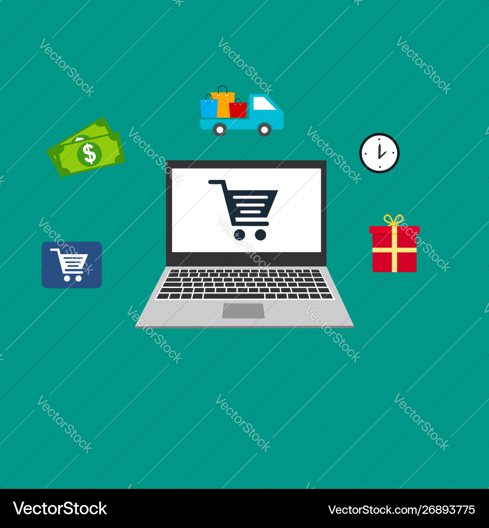 Modern flat design people and business concept Vector Image