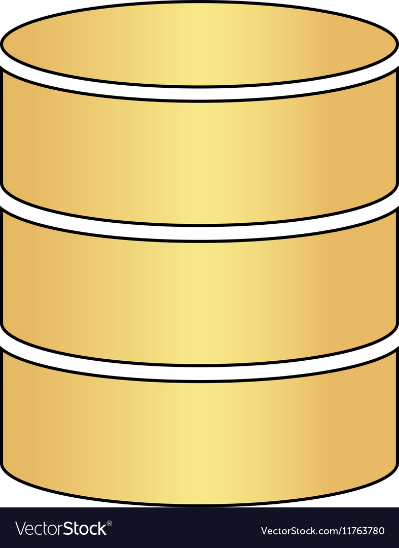 Database computer symbol Royalty Free Vector Image