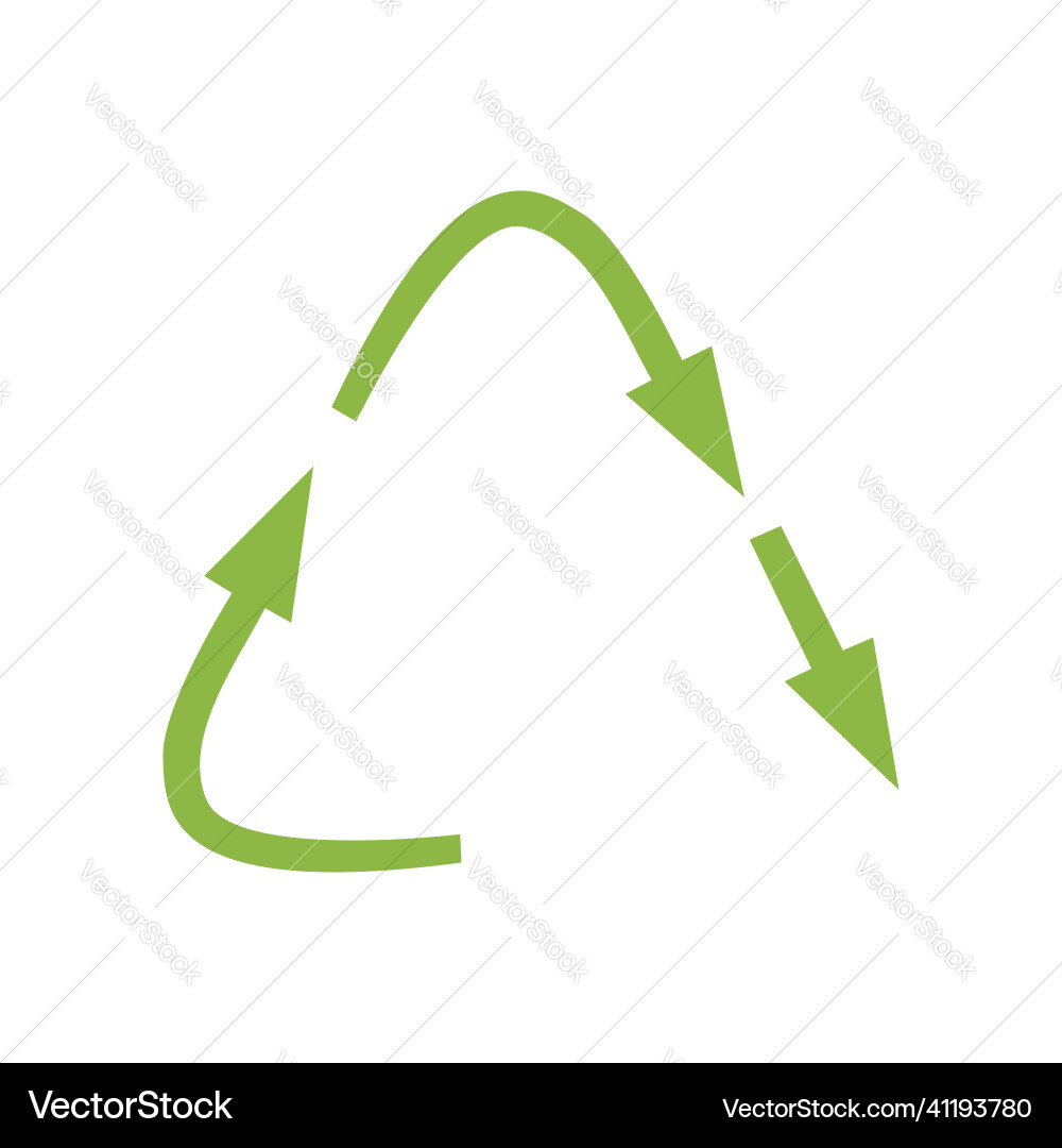 Downcycling sign isolated on white background Vector Image